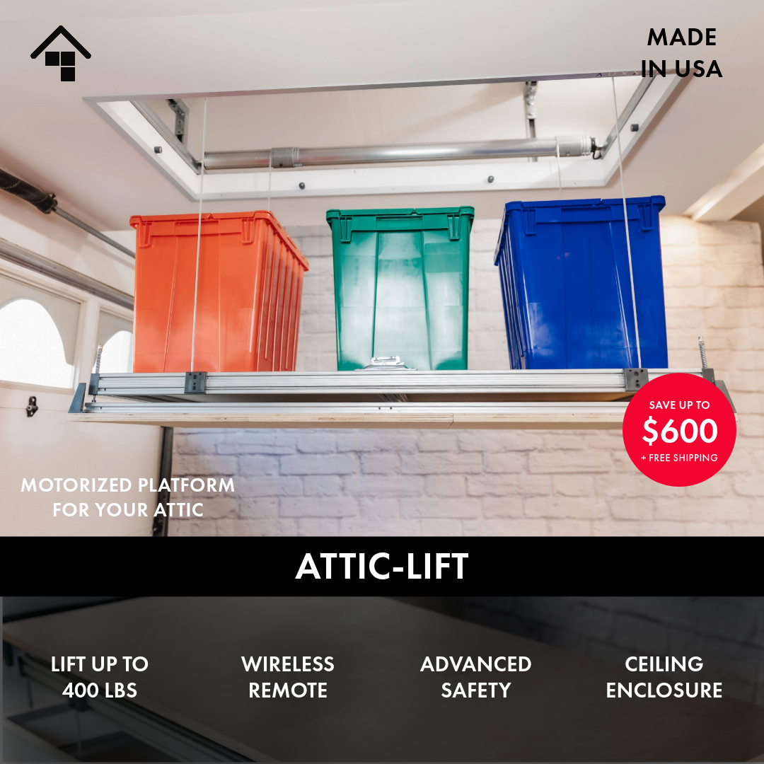 Garage Attic Storage Lift System | Attic Elevator | Auxx-Lift – Auxx ...